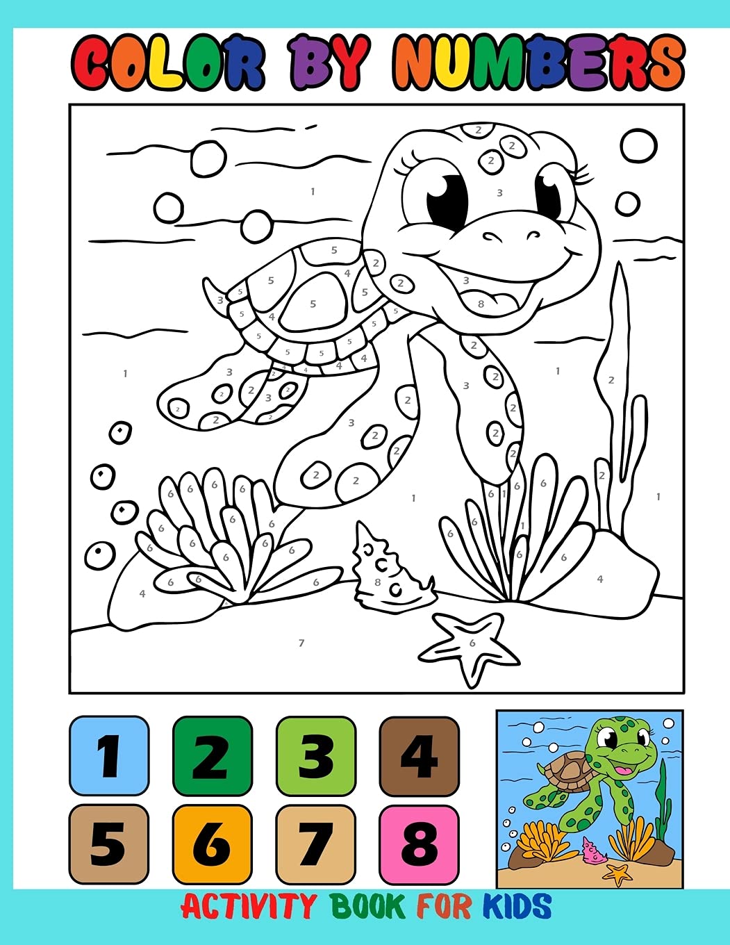 Color by numbers for kids: This Coloring Book is an Educational ...