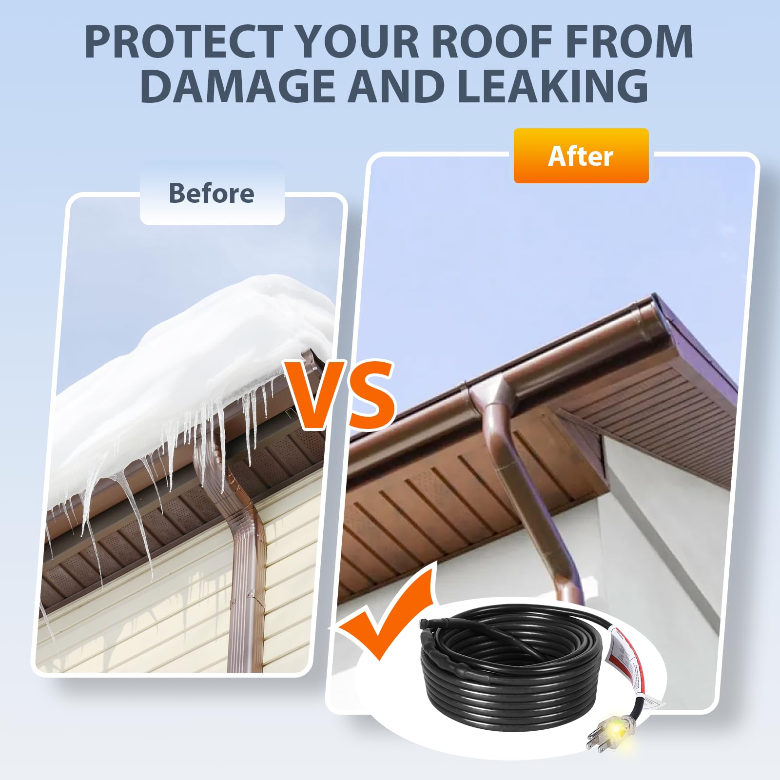 Snapklik.com : JHSF1 Self Regulating Pre-Assembled Heating Cable 50 ...