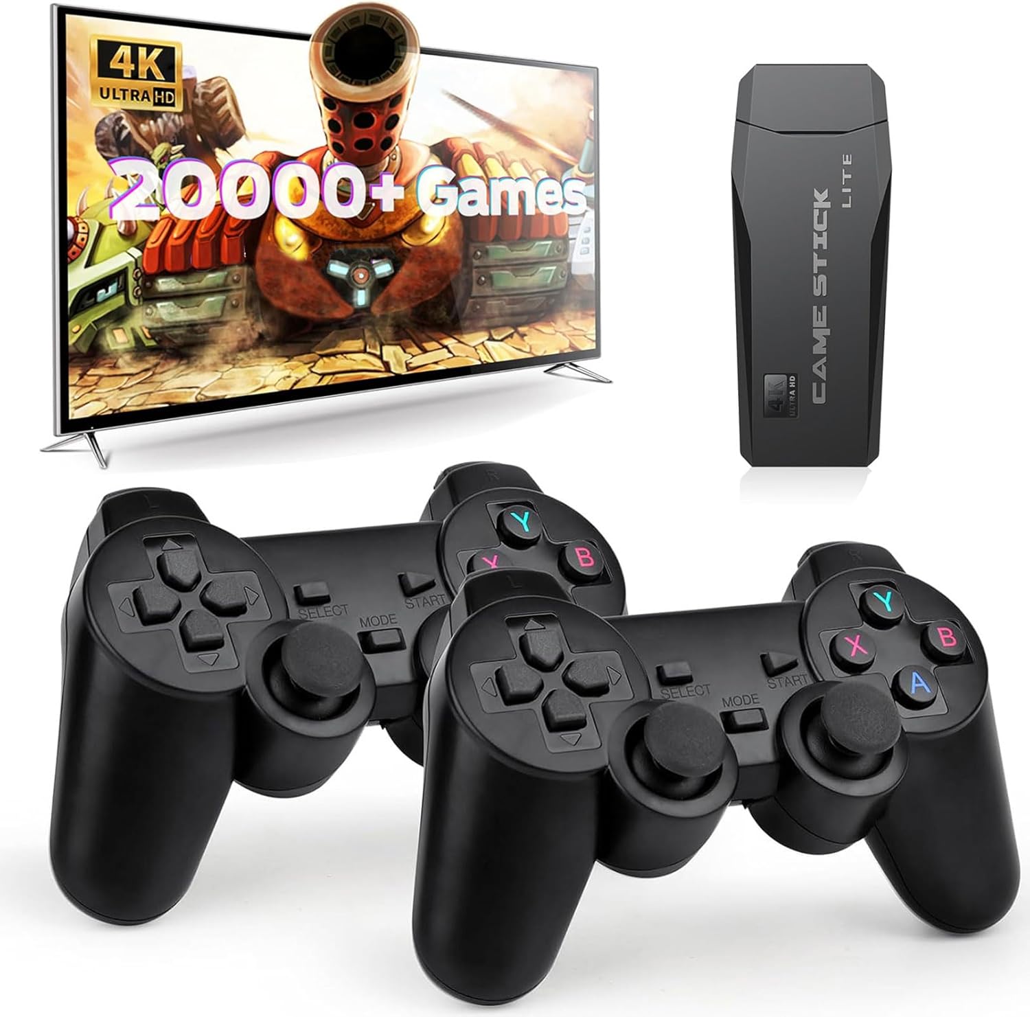 Amazon.com: ScriMemo Wireless Retro Game Console, Retro Play Game Stick ...