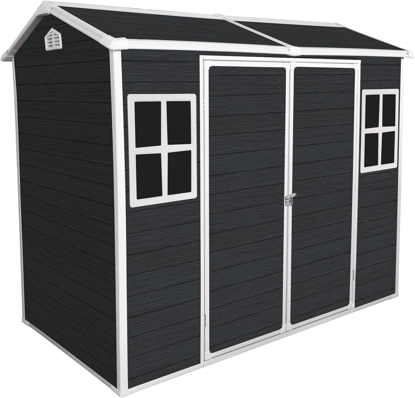 Amazon.com : 8x4ft Outdoor Resin Storage Shed - Quick & Easy Assembly ...