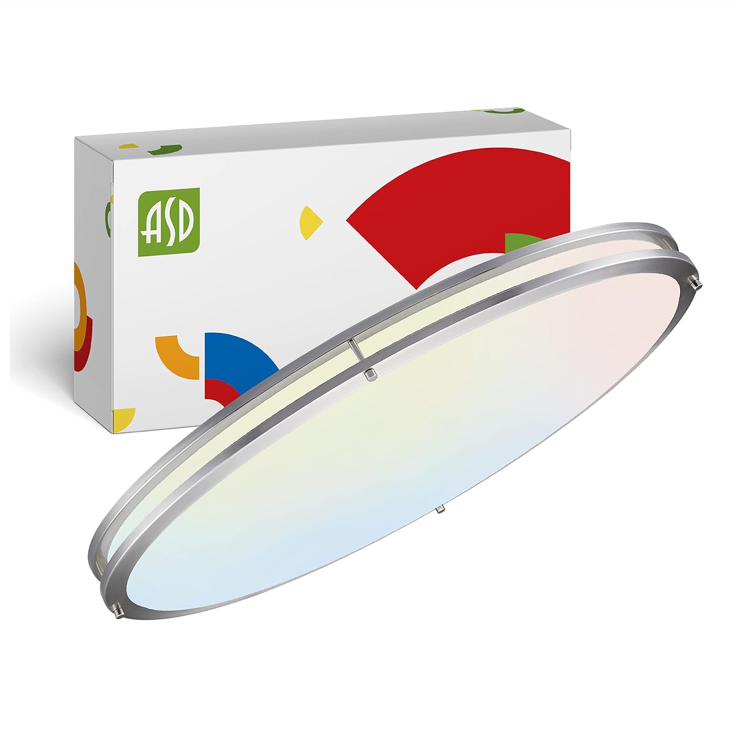 ASD LED 32 Inch Oval Flush Mount Light Fixture | 45W 3750LM 3000K-5000K ...