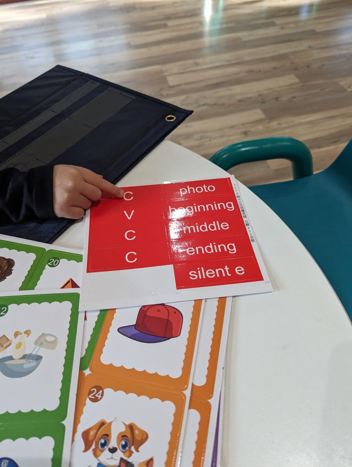 Amazon.com: CVC Word Building Desktop Pocket Chart, CVCC & CCVC Word ...