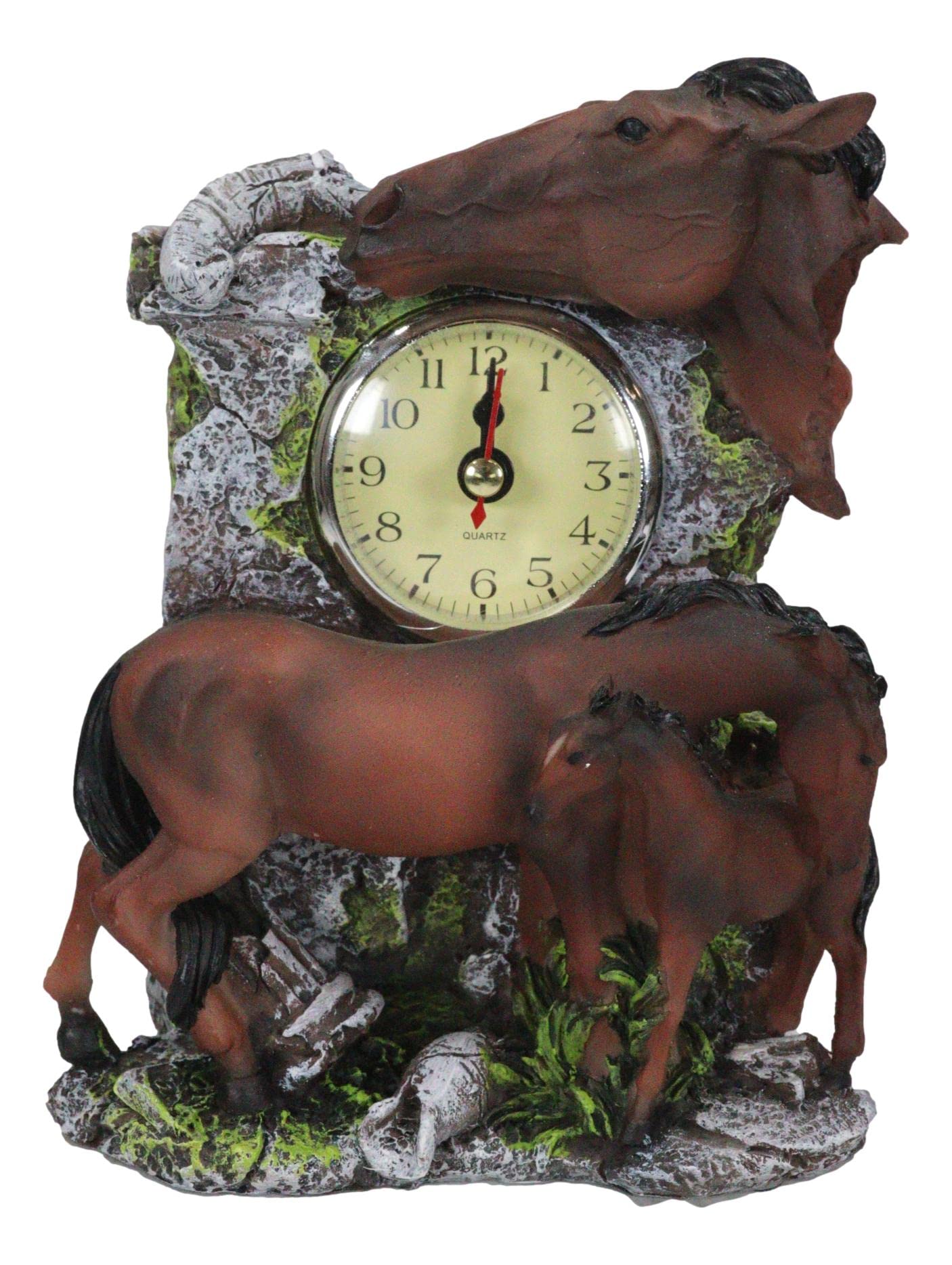 Amazon.com: Ebros Gift Rustic Brown Chestnut Wild Stallion Horse Mare ...