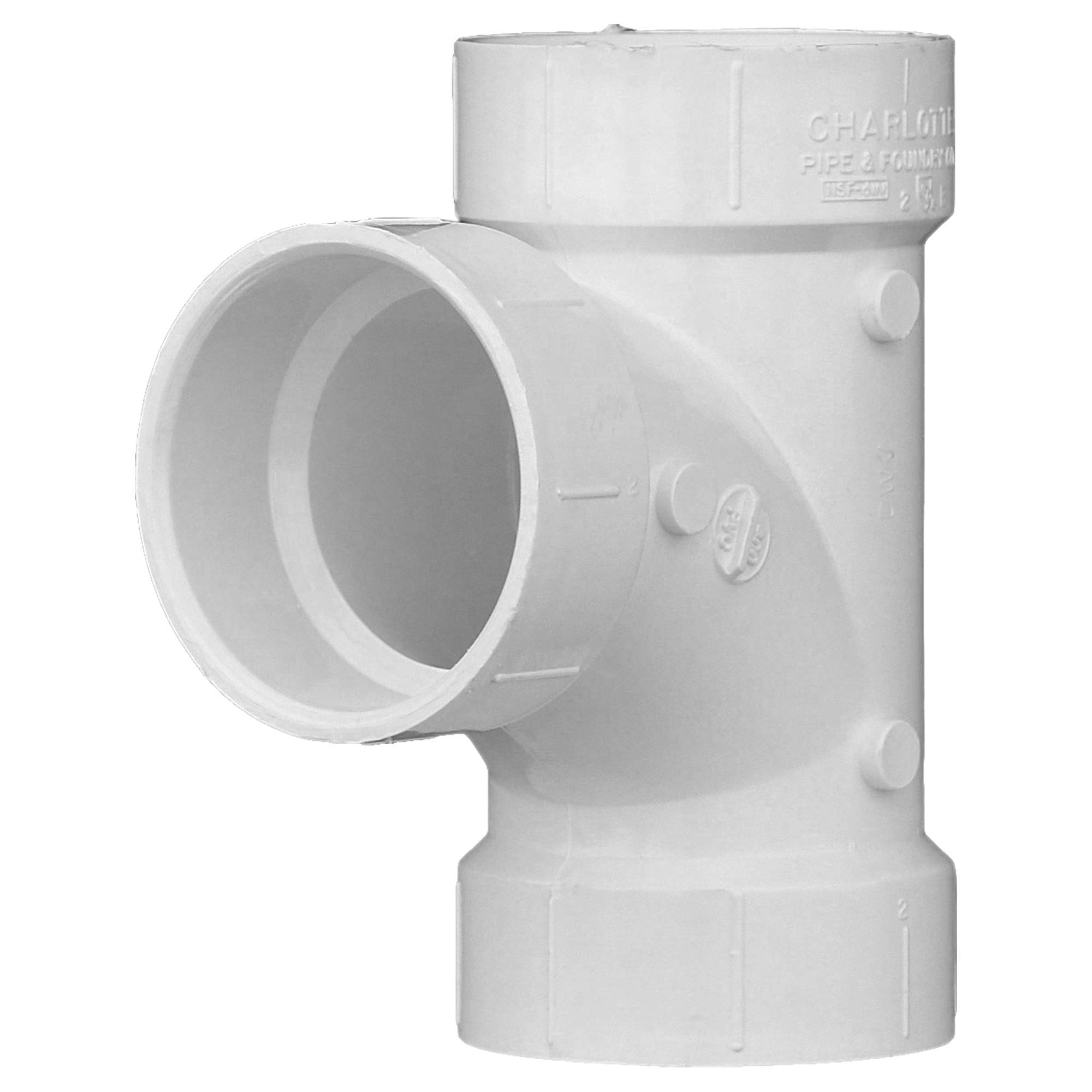 Amazon.com: CHARLOTTE PIPE 2 DWV SANITARY TEE DWV (DRAIN, WASTE AND ...