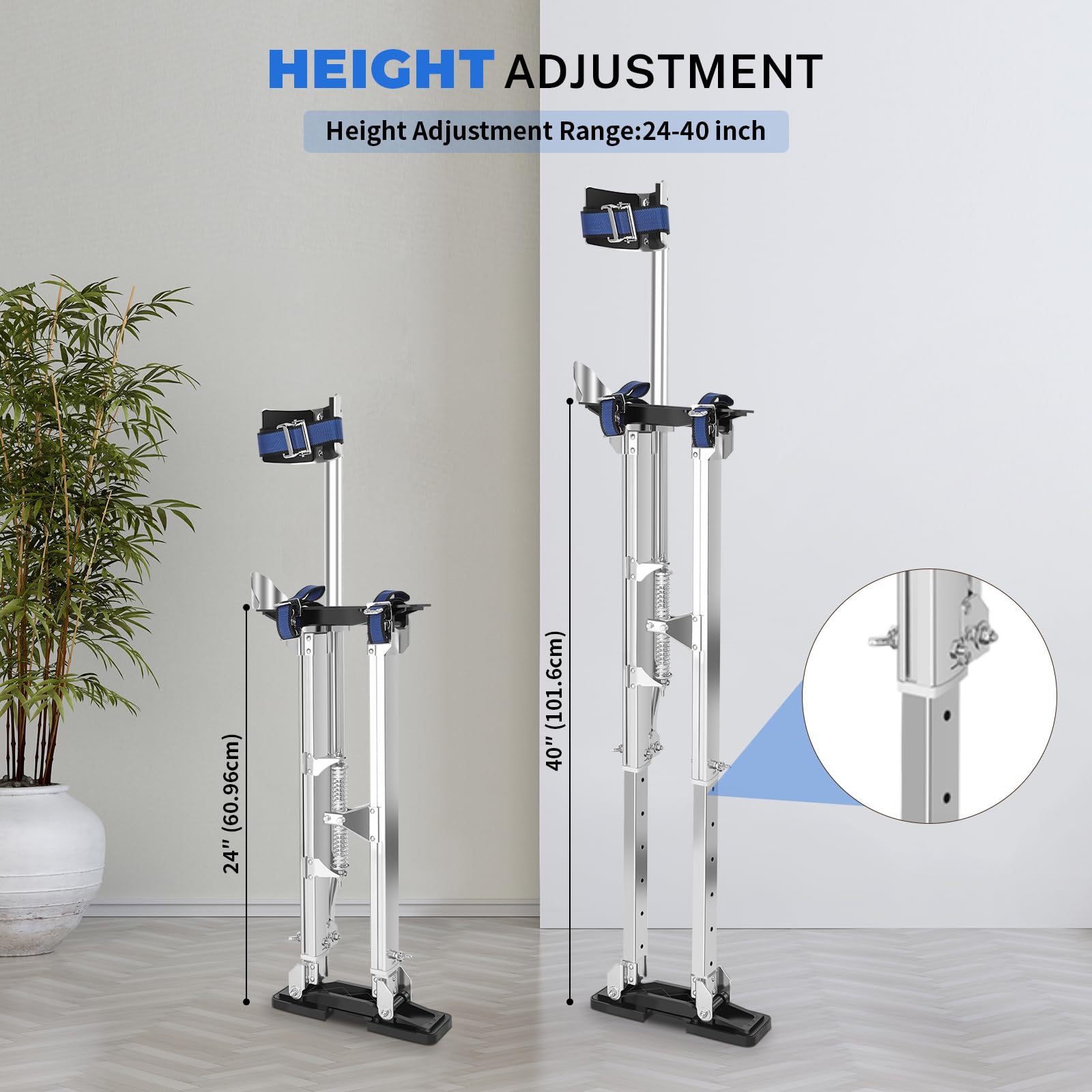 Snapklik.com : Drywall Stilts, 24-40 Stilts For Adults Adjustable ...
