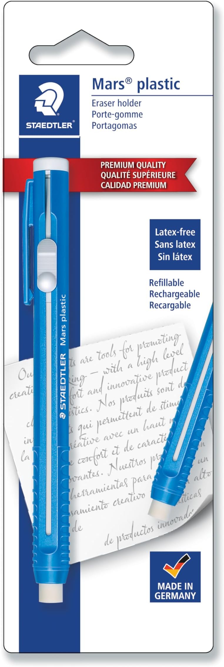 Staedtler Mars Plastic Eraser Refillable Holder, Includes Eraser ...