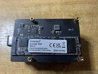 Geekworm for Raspberry Pi 4, X862 V2.0 M.2 Key-B SATA SSD Storage ...