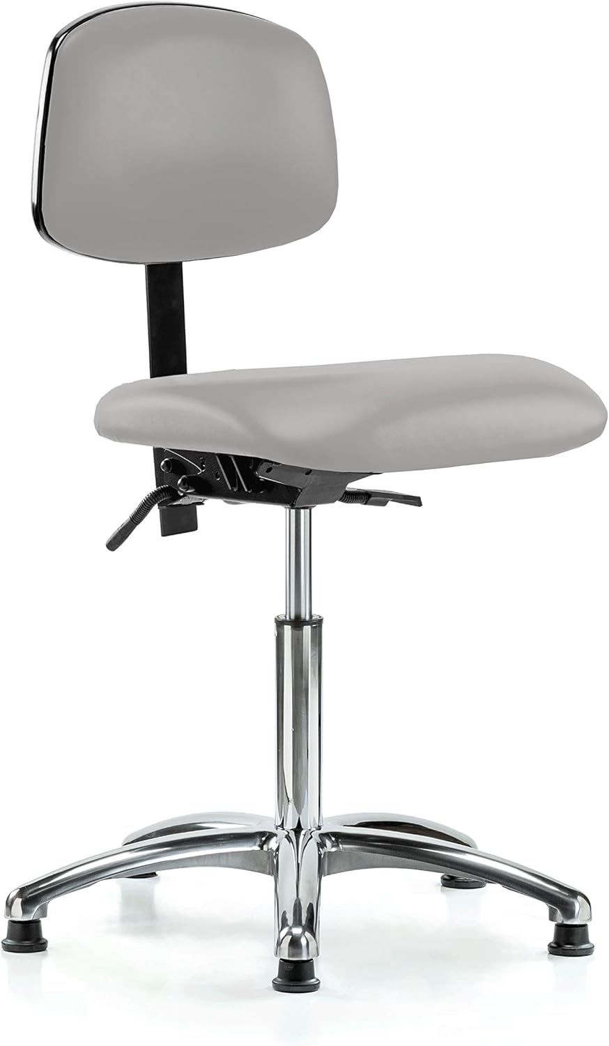 Amazon.com: Perch Chrome Stationary Lab Chair with Adjustable Back ...