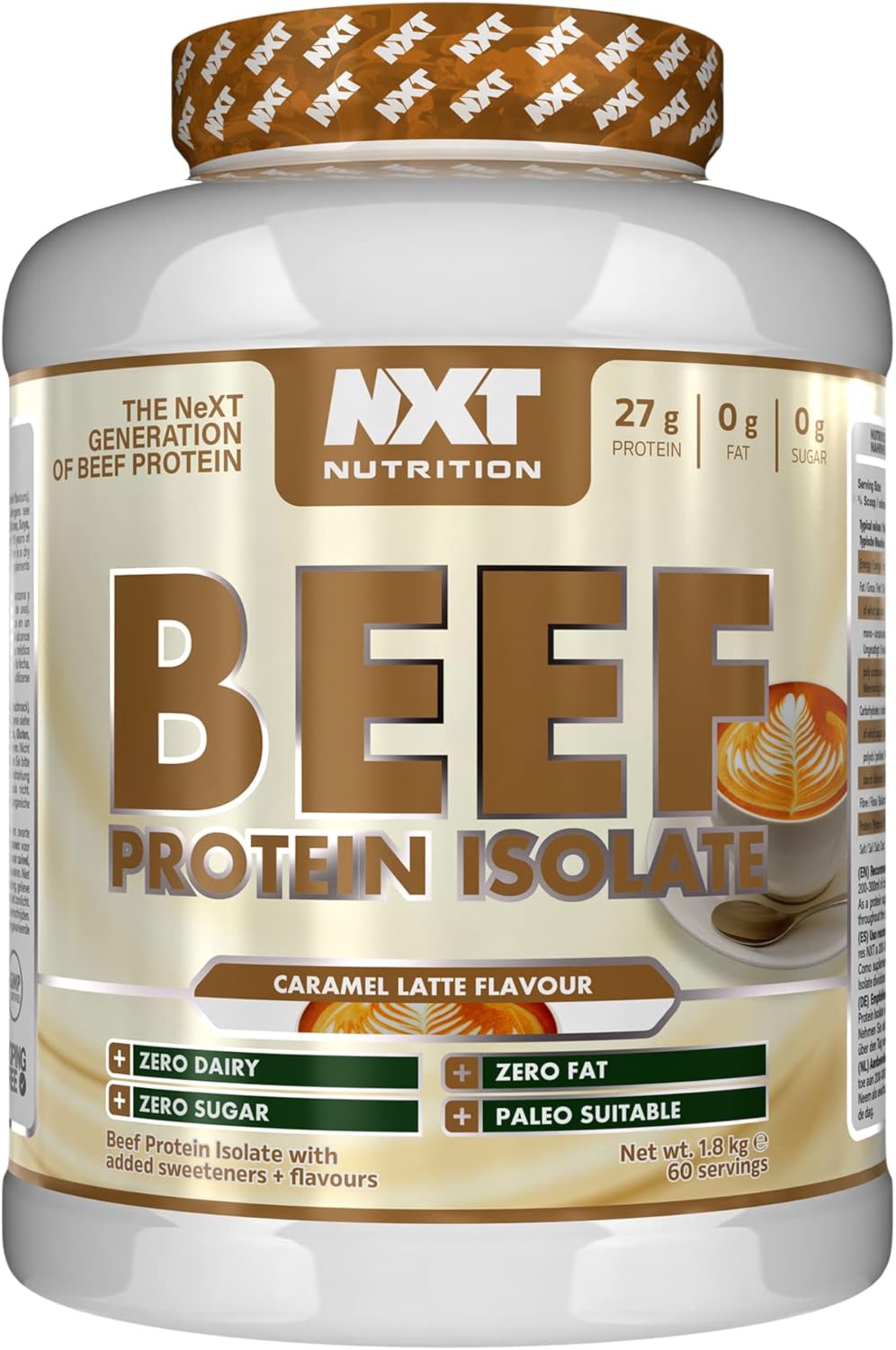 NXT Nutrition Beef Protein Isolate Powder - Protein Powder High in ...