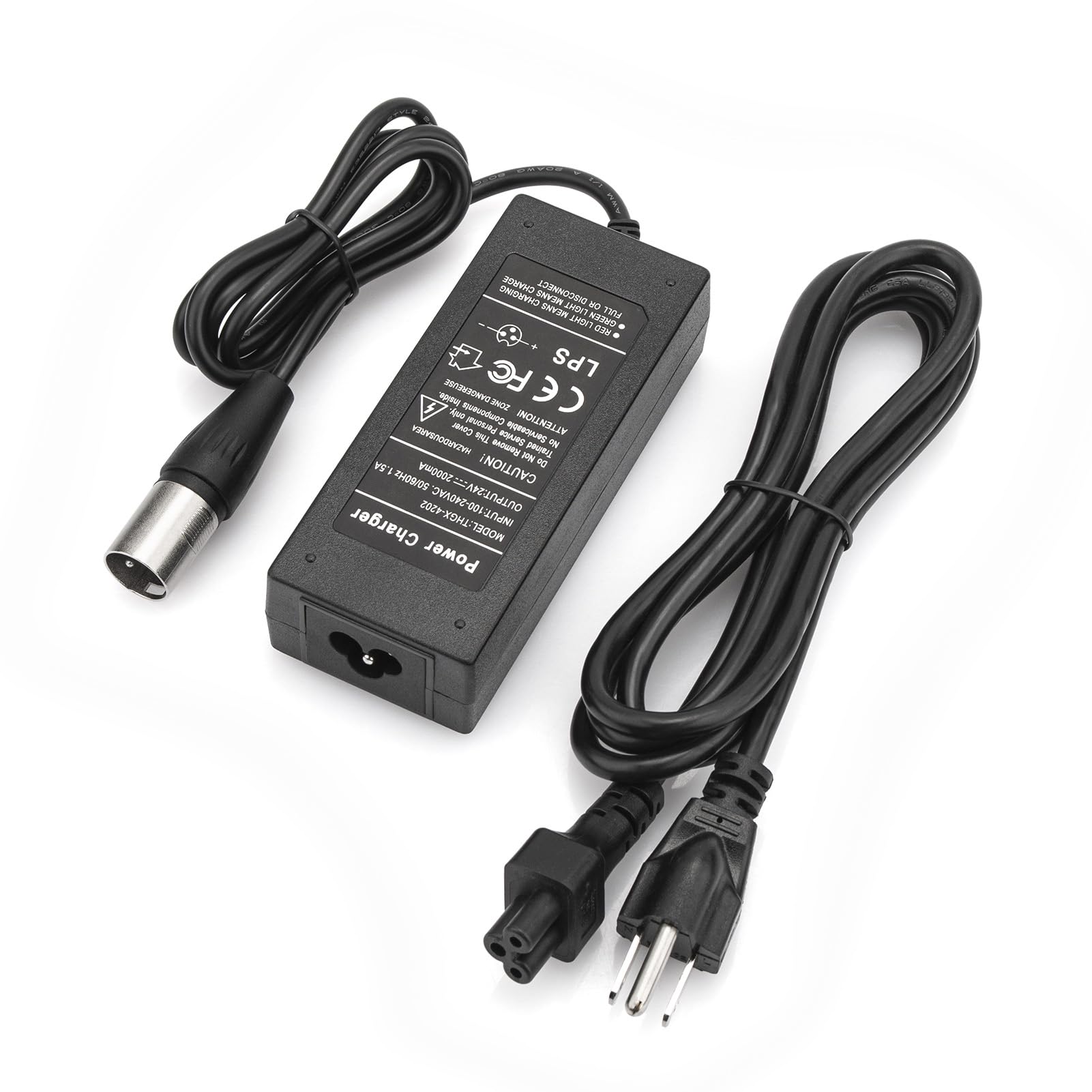 Amazon.com: 2024 Upgrade 24V 2A Electronic Scooter Battery Charger for ...