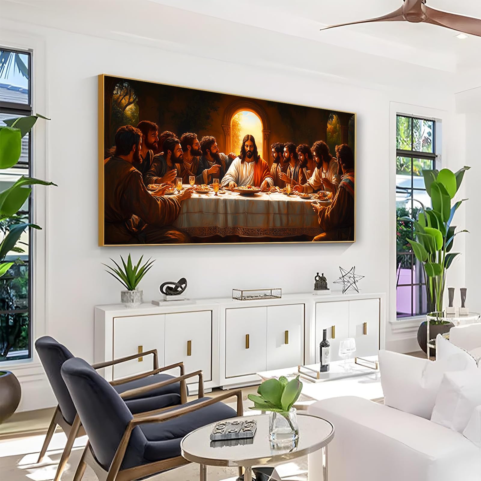 Amazon.com: Last Supper Wall Decor, Last Supper Canvas Wall Decor ...