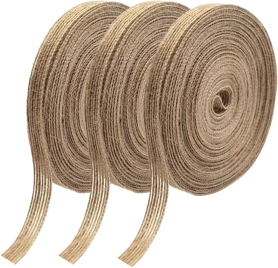 Amazon.com: Jute Ribbon Roll, Burlap Upholstery Trim, 0.6 Inches x 23 Yards