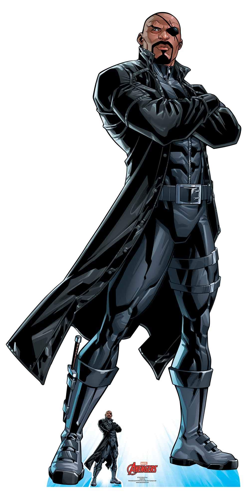 Buy STAR CUTOUTS SC1616 Ltd Nick Fury Lifesize Cardboard Cutout Perfect ...