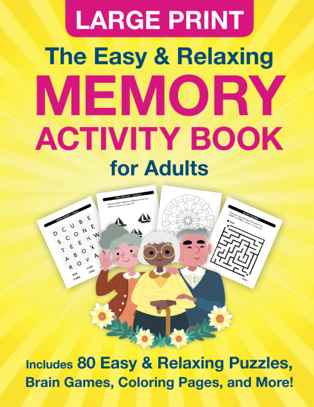 Amazon.com: The Easy & Relaxing Memory Activity Book for Adults: Large ...