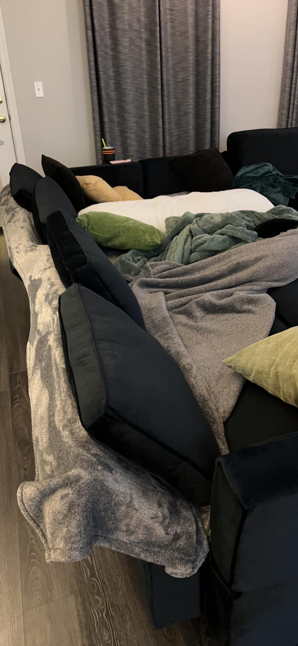 $62/mo - Finance Belffin Modular Sectional Sofa with Ottomans Velvet ...