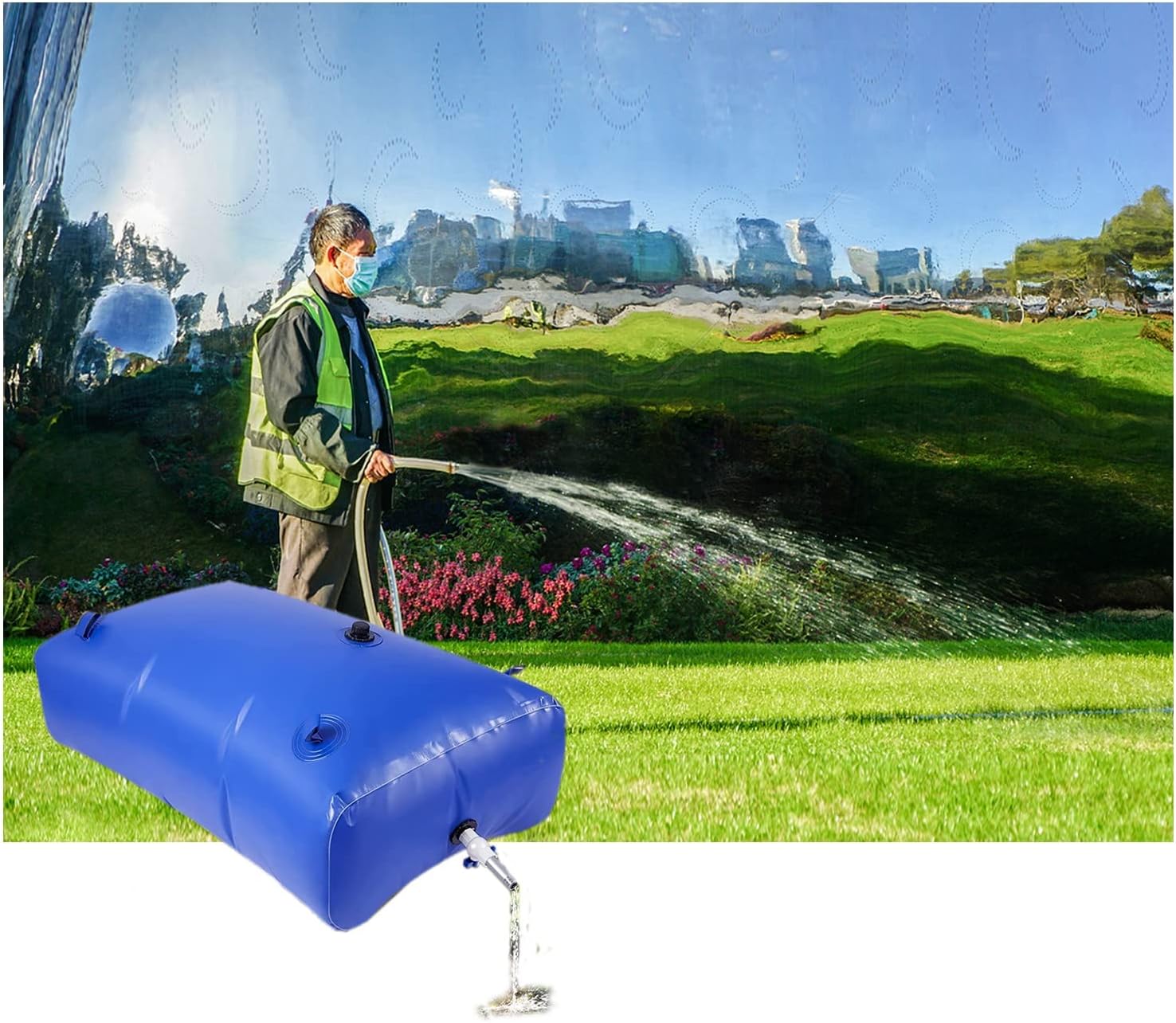 Soft Drought-Resistant Water Bag,Outdoor Flexible Rainwater Water Bag ...