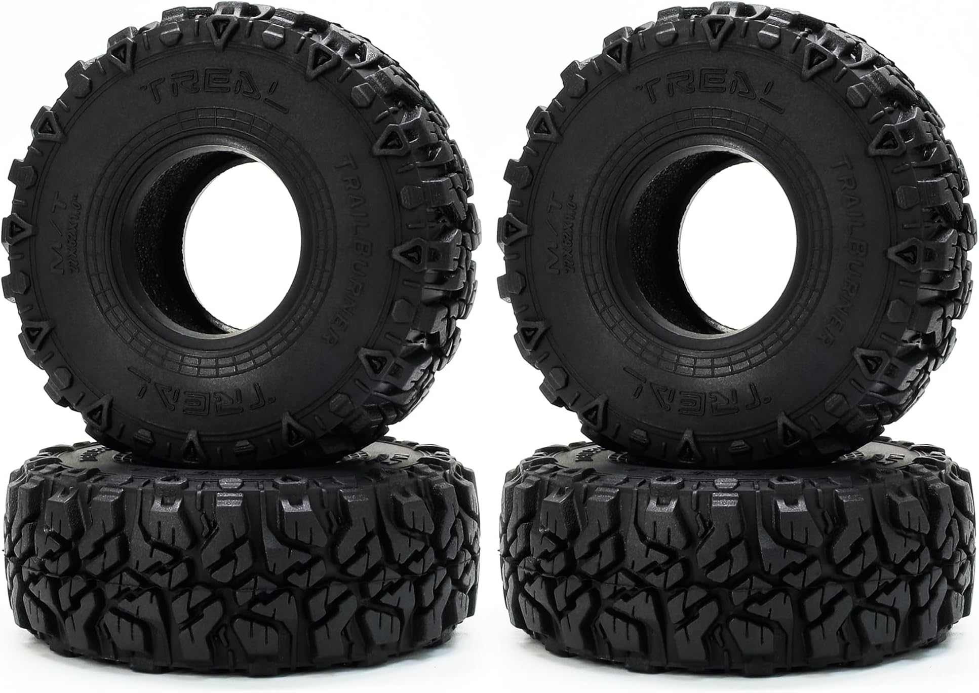 Amazon.com: TREAL 1.0 Tires Soft Sticky RC Crawler Tires TrailBurner ...
