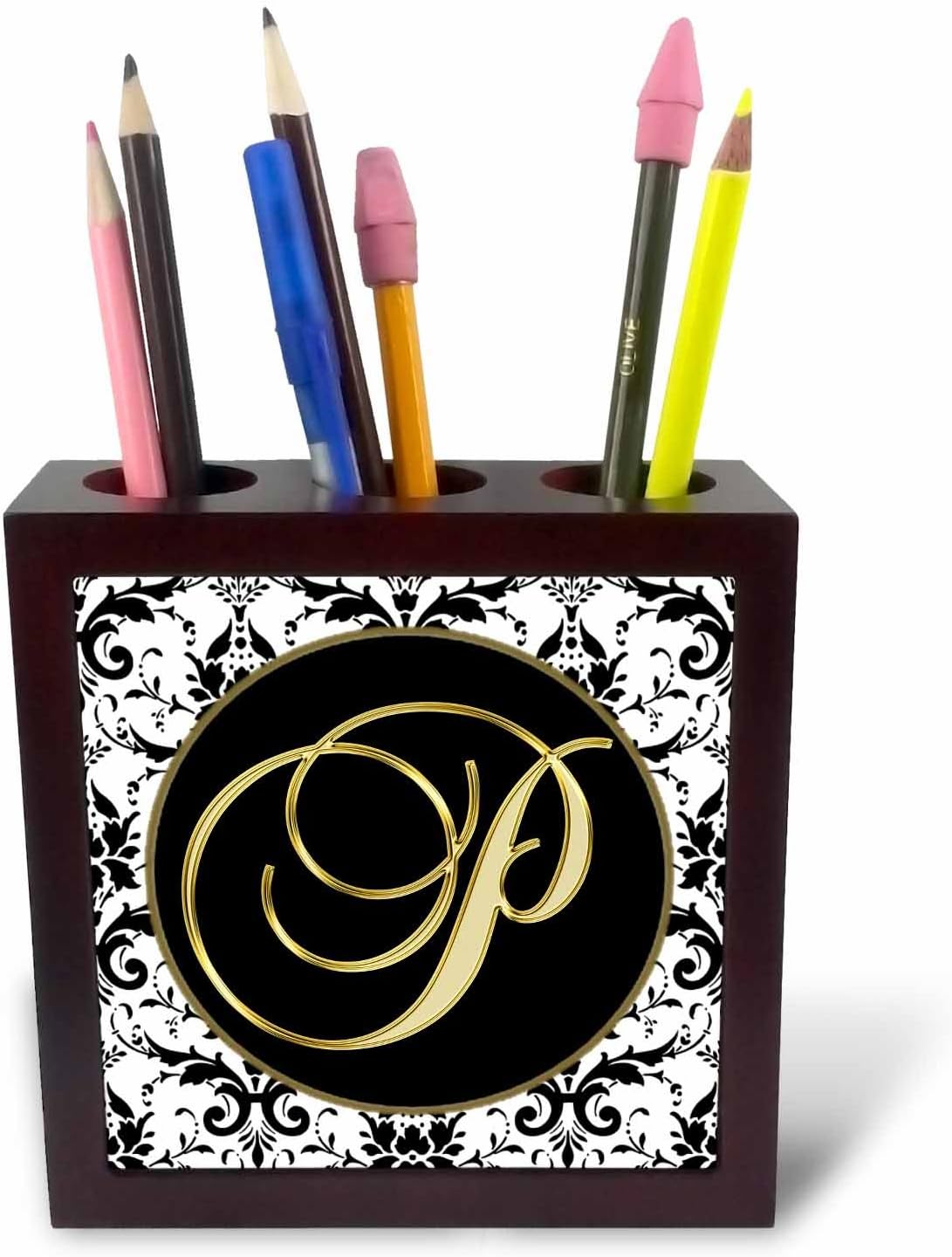 Amazon.com: 3dRose Fancy Monograms - Image of The Script Letter P in ...