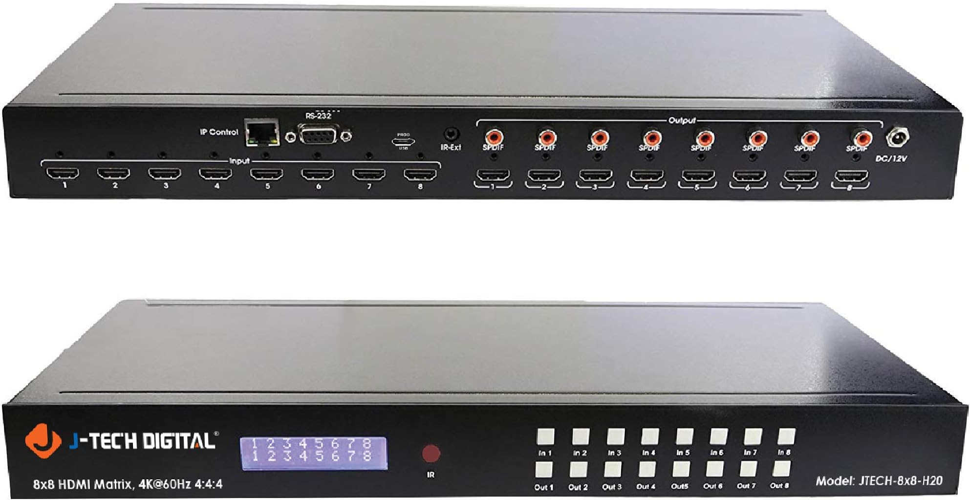 Amazon.com: OREI 8x8 HDMI 4K Matrix Switch/Splitter, (8-Input, 8-Output ...