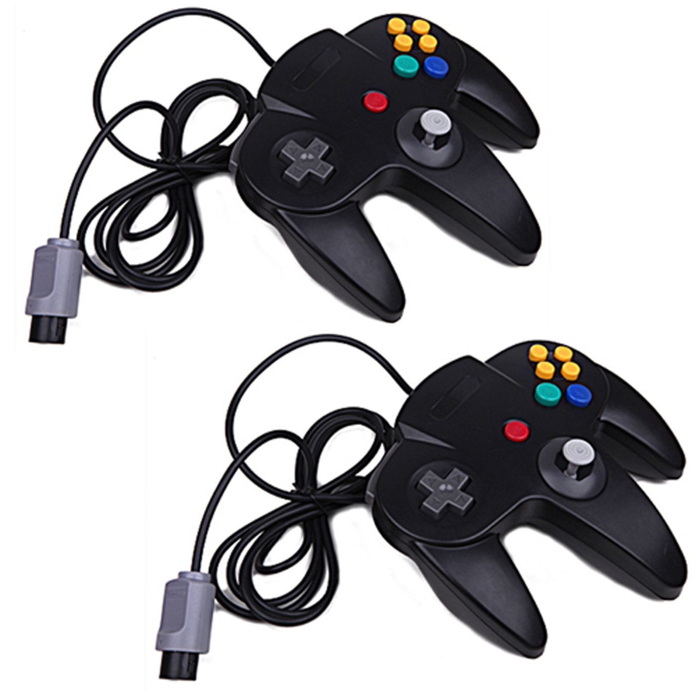 Amazon.com: Donop® Black 2 Pack Classic Wired Long Handle Gaming D Pad ...