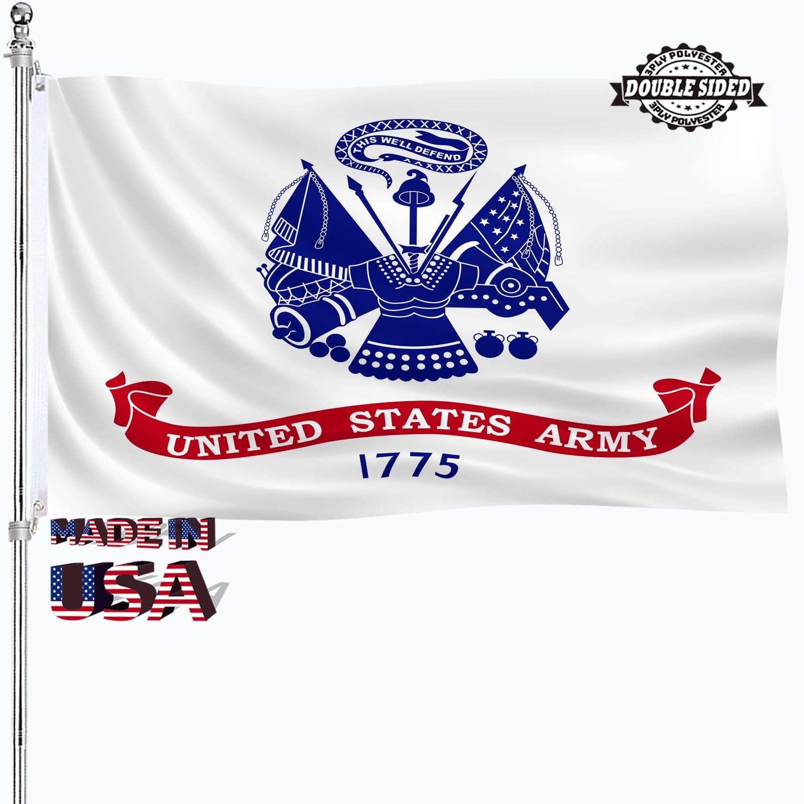 Snapklik.com : US Army Flag 3x5 Outdoor Double Sided American United ...