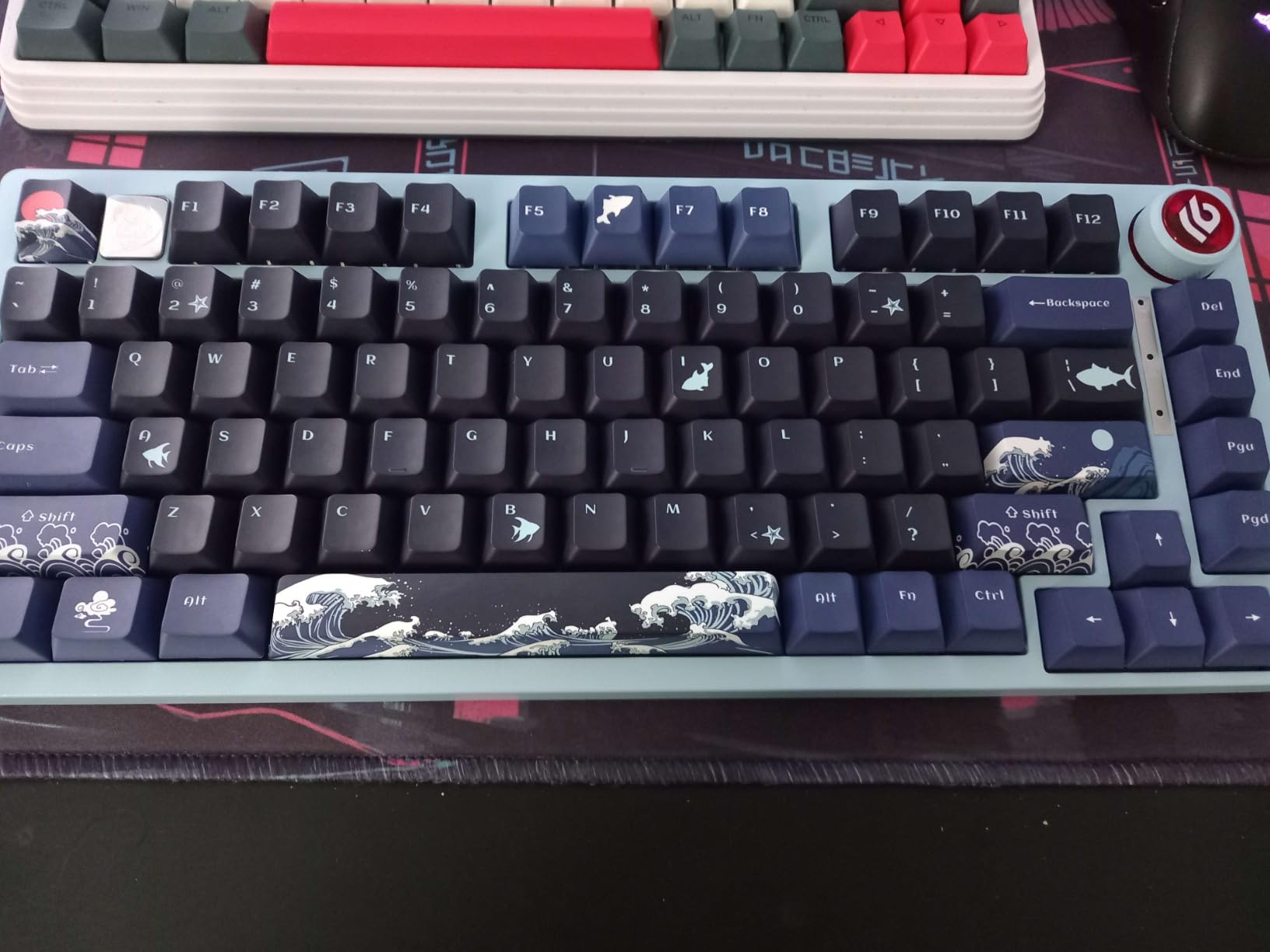 JakeTsai PBT Keycaps, 128 Keys Dye Sublimation Cherry Profile Keycaps ...