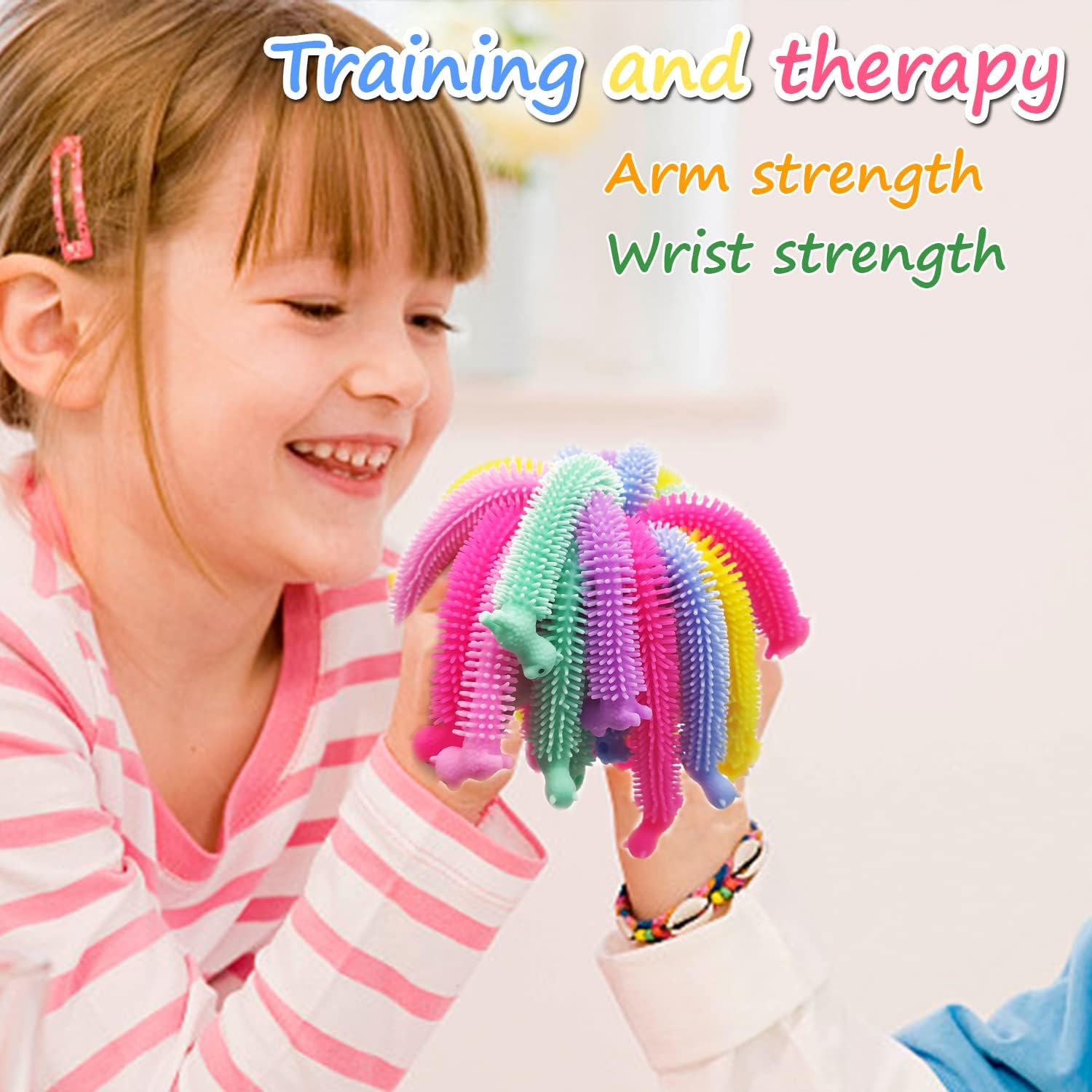 18 Pcs Stretchy String Toys,Alpaca Fidget Sensory Toy,Squeeze Pull ...