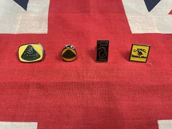 Amazon.co.jp: Original British Lotus Pin Badge CAMEL TEAM LOTUS 50th ...