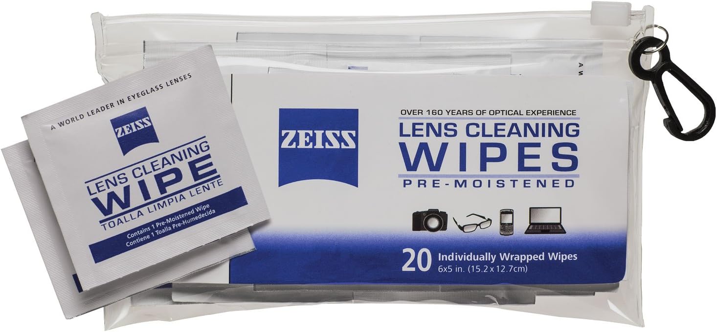 Amazon.com: ZEISS Pre-Moistened Lens Cleaning Wipes (20 Count Pouch ...