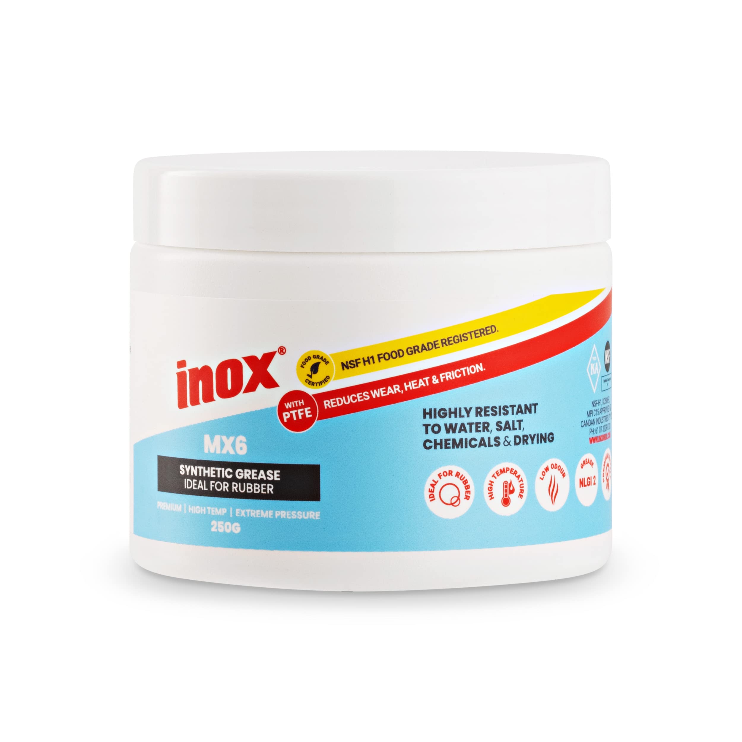 Inox MX6 Food Grade Grease, 250 g : Amazon.com.au: Automotive