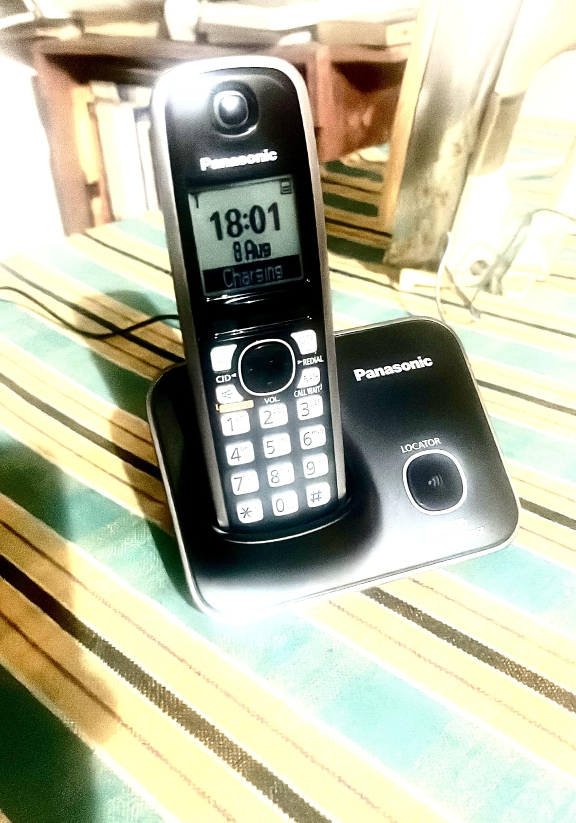 Panasonic Single Line Digital Cordless Telephone, Black : Amazon.in ...