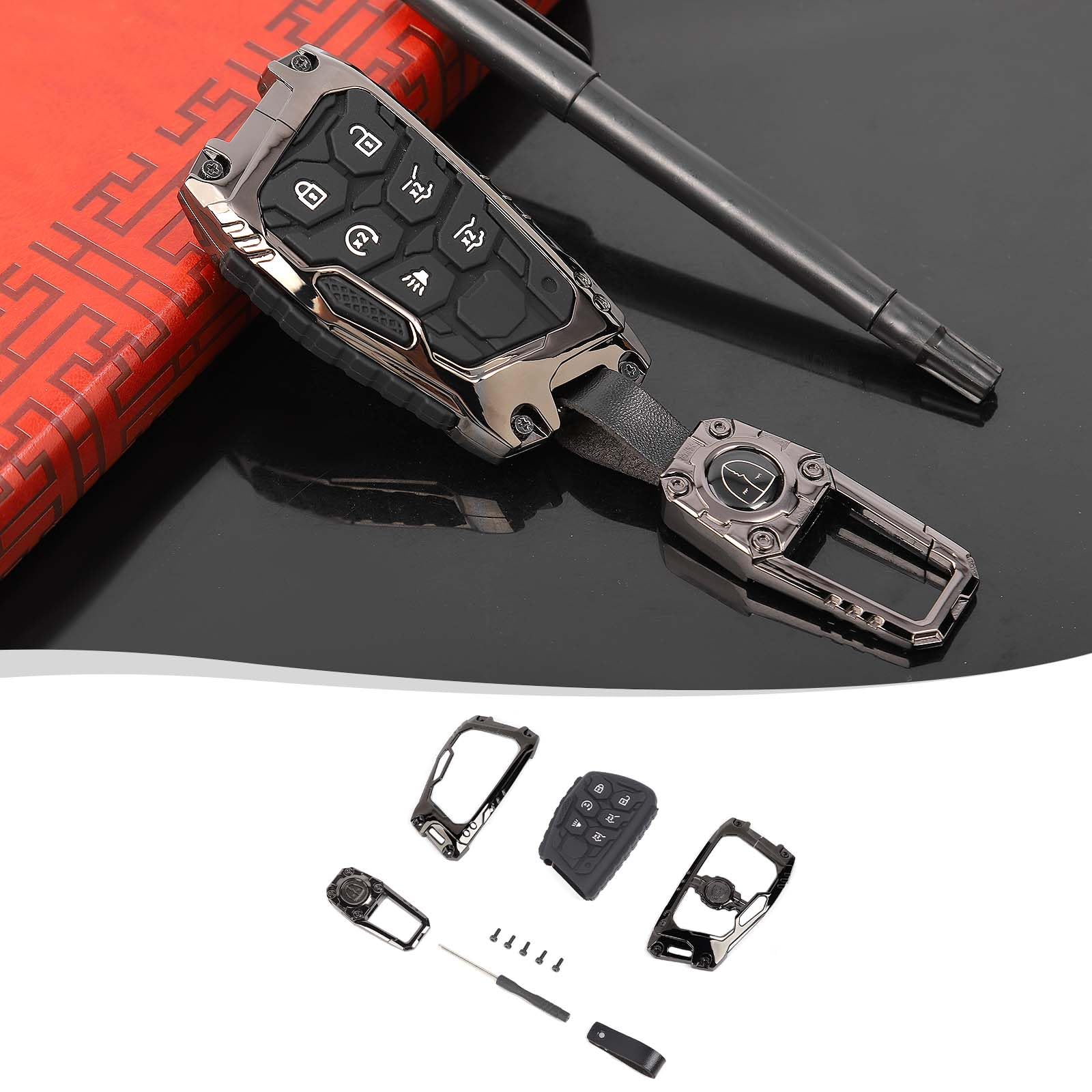 Amazon.com: Voodonala Heavy Duty Zinc Alloy Key fob Cover, Keychain ...