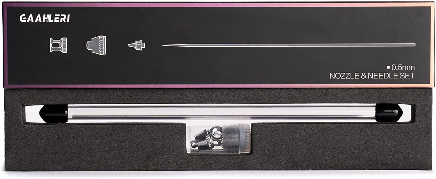 Amazon.com: Gaahleri Airbrush 0.5mm Upgrade Pack Including Needle, 6 ...