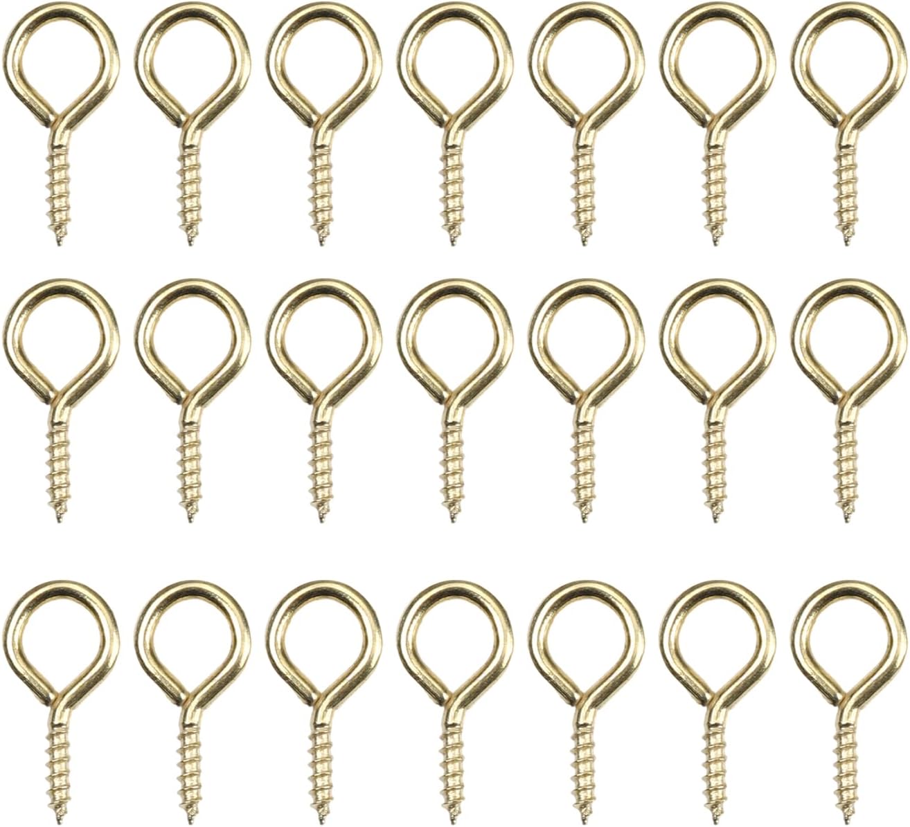 Amazon.com: Aicosineg 100Pcs 0.67in Long Screw-in Hooks Zinc Plated ...