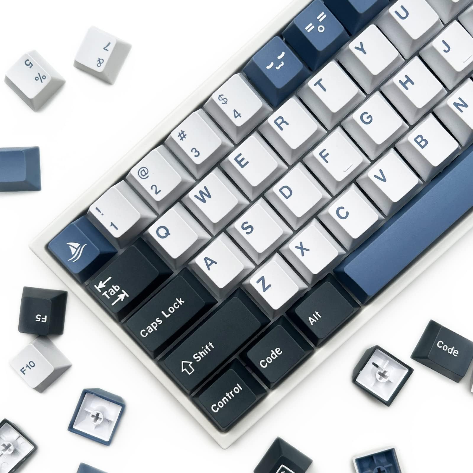 Amazon.com: Keychron Double Shot KSA PBT Keycap Full Keycap Set - Light ...