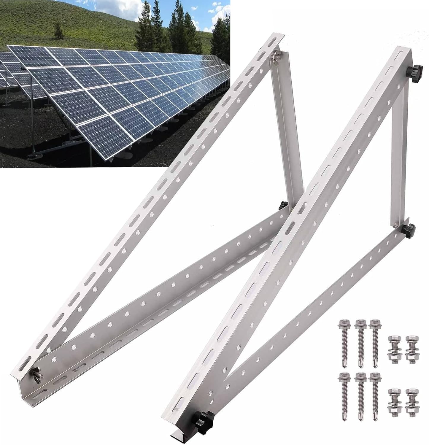 RDYMONKEY Solar Panel Bracket, 556 mm, 4 Pieces, 41 Inch Brackets ...