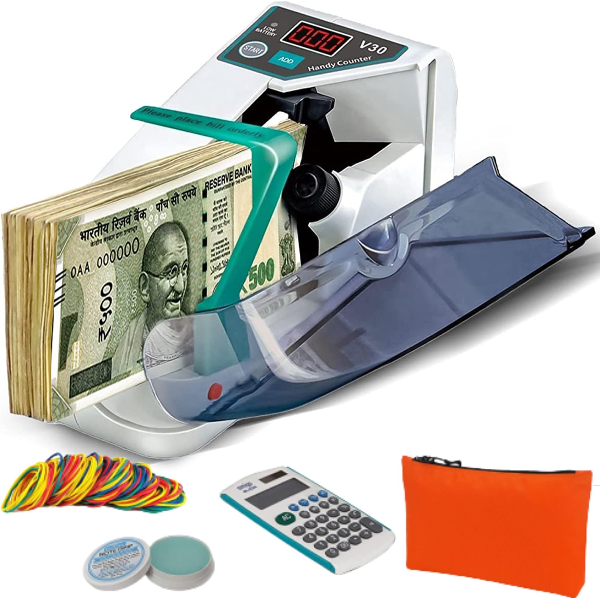 BRONTIX Portable LED Display Mini Best Money Counting Machine for Home ...