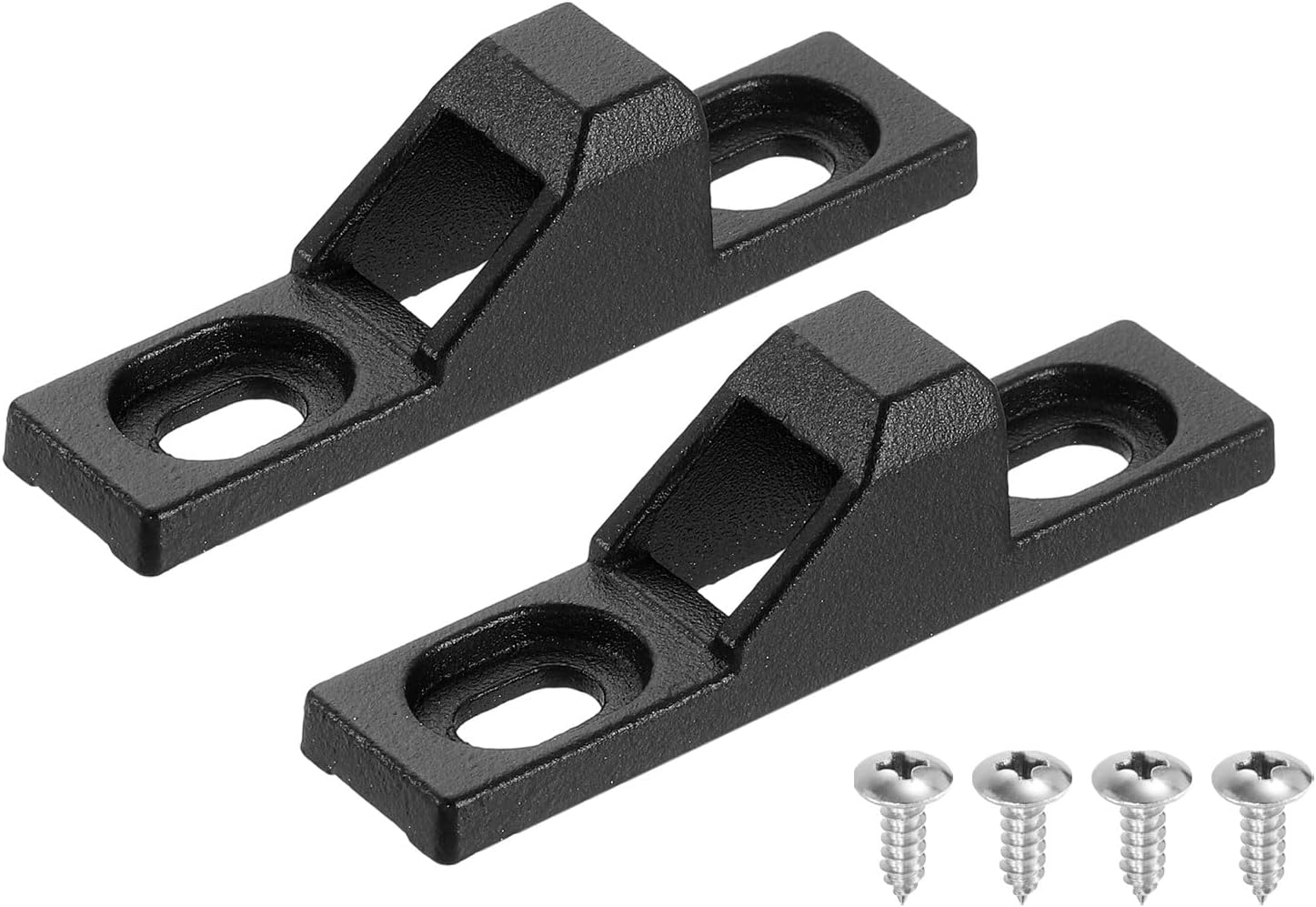 Amazon.com: uxcell 2 Pcs Sliding Door Keepers, 2.36" x 0.55" Zinc Alloy ...