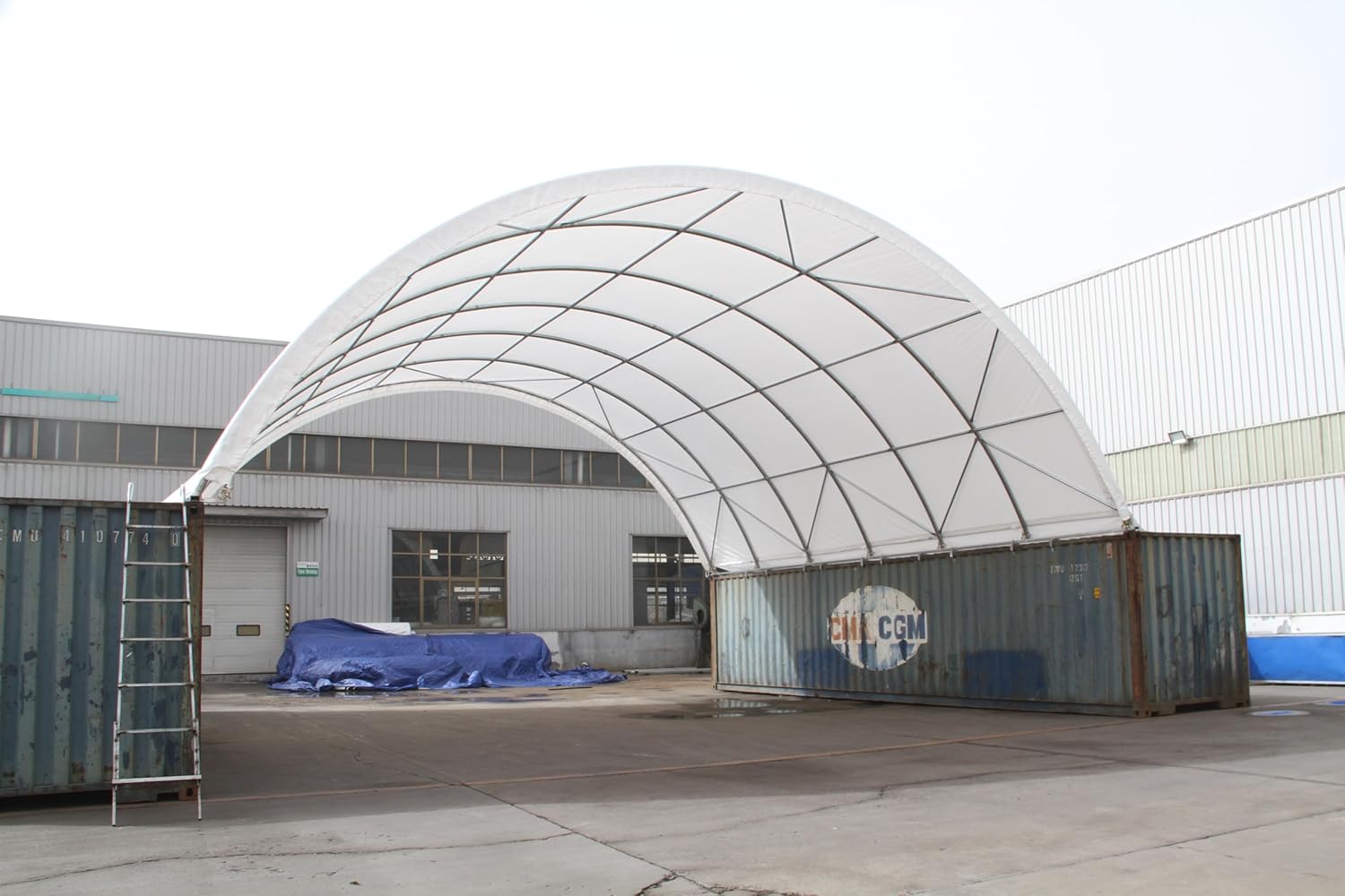 Amazon.com: Shipping Container Canopy Shelter, CSA/TUV Snow Rated, SGS ...