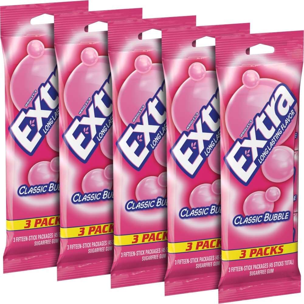 Amazon.com : EXTRA Gum Peppermint Sugarfree Chewing Gum Mega Pack, 35 ...