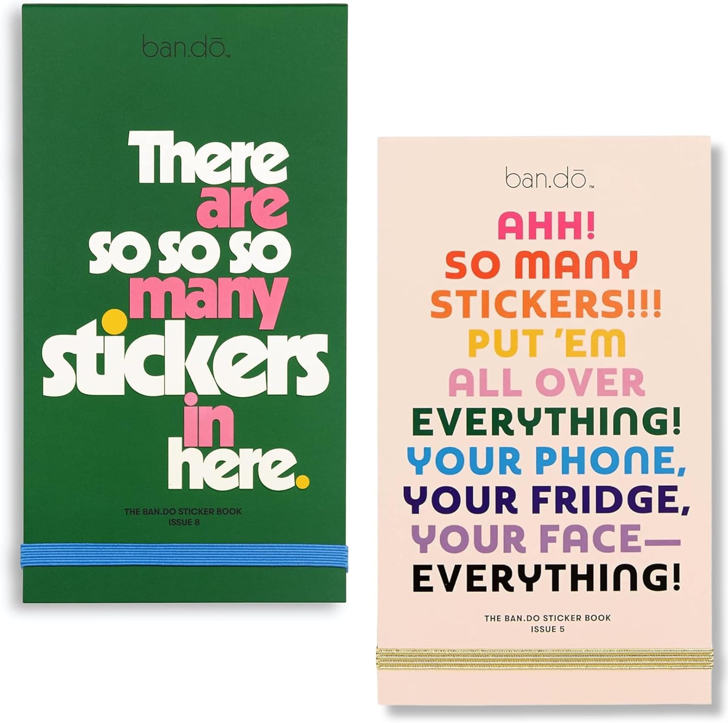 Amazon.com: ban.do Issues 8 and 5 Sticker Books Bundle, Colorful and ...