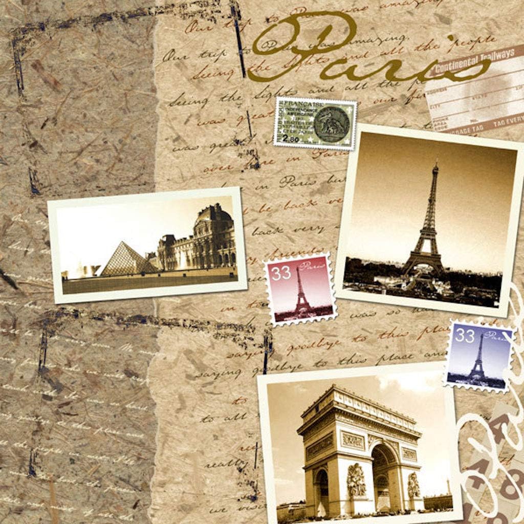 Amazon.com: Scrapbook Customs 14180 Paris France 12 x 12 Scrapbook ...