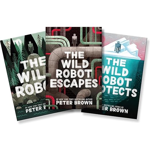 Peter Brown's The Wild Robot 3 Book Series – Includes The Wild Robot, The Wild Robot Escapes ...