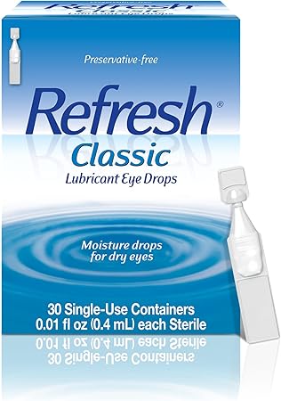 Amazon.com: Refresh Classic Lubricant Eye Drops, Preservative-Free, 0. ...
