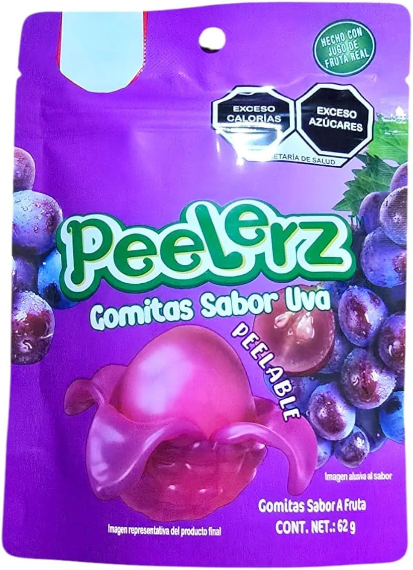 Gomitas de Uva Peelerz Pelables, 62 g : Amazon.com.mx: Alimentos y Bebidas