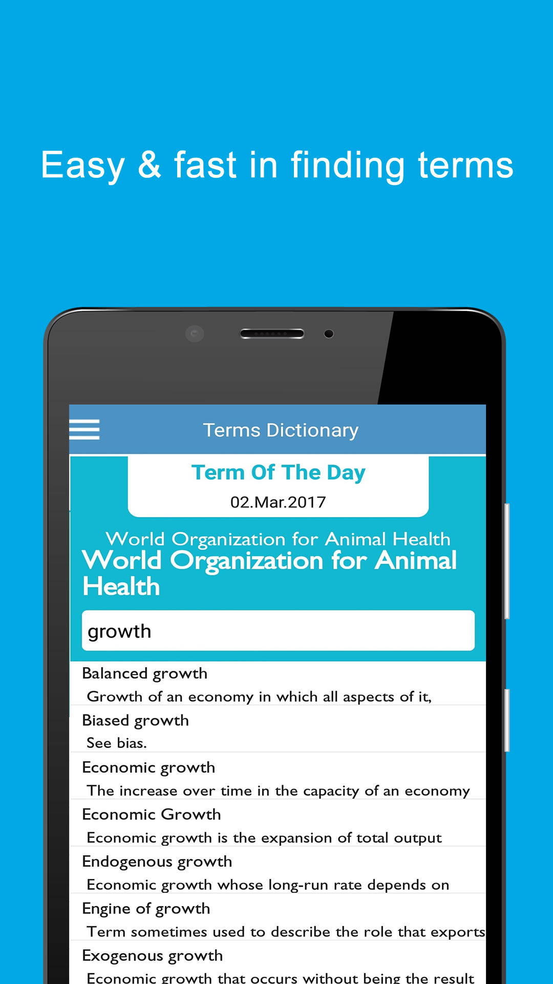 Dictionary for Economics Terms - App on Amazon Appstore