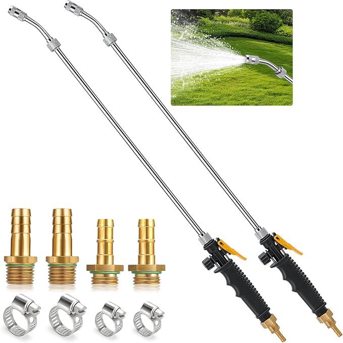 Amazon.com : 29 Inches Sprayer Wand, 3/8" & 1/4" Brass Barb Universal ...