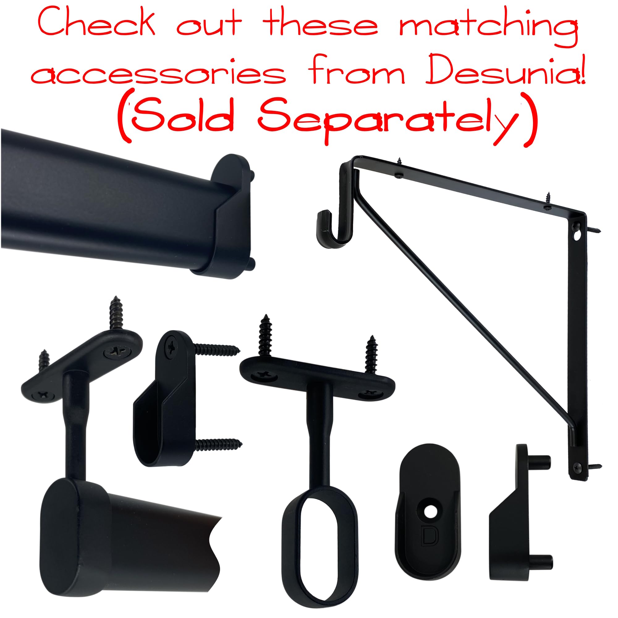 Snapklik.com : Welded HEAVY DUTY Oval Closet Rod & Shelf Support ...