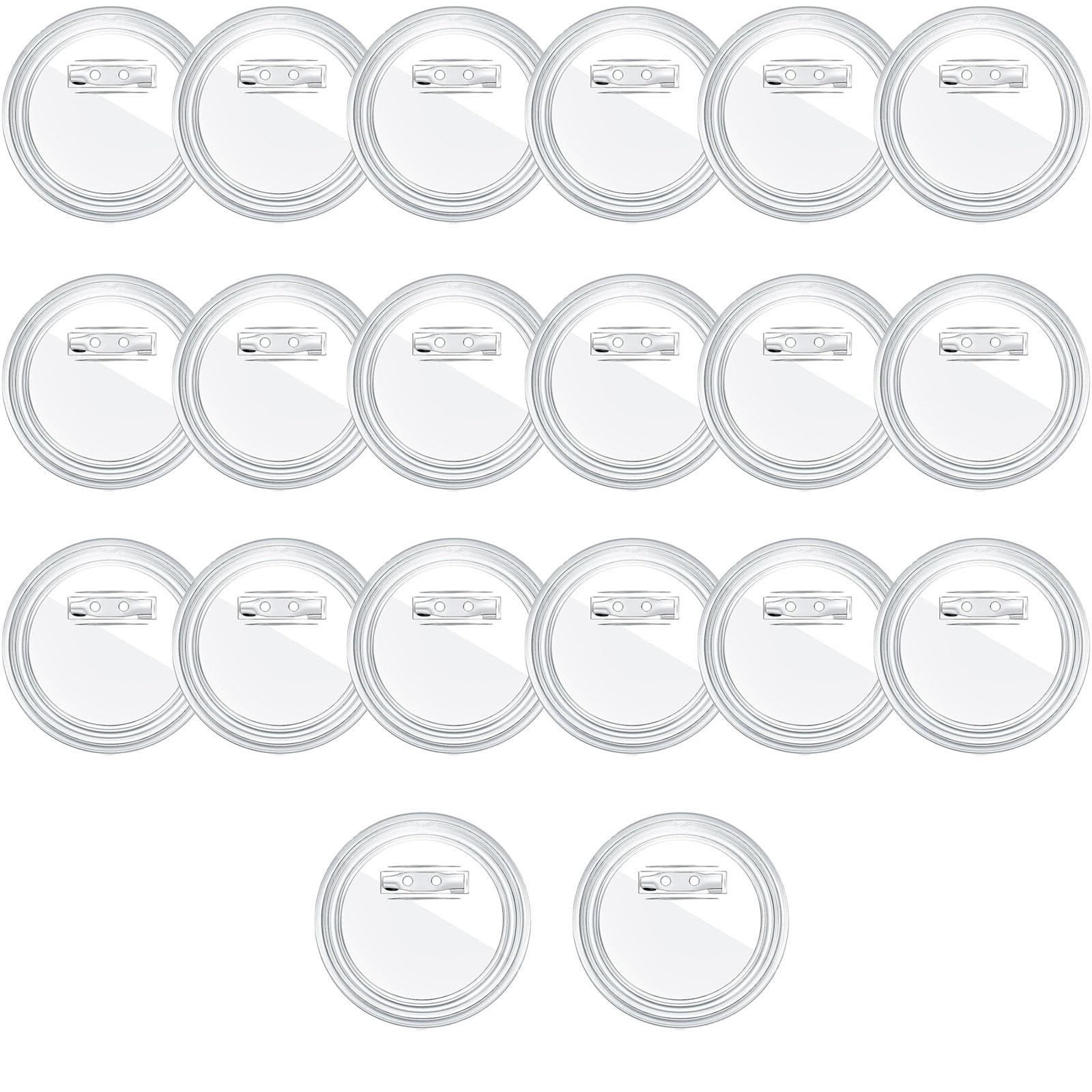 20 Pcs Badge Making Kit, Badge Maker Kids, 37MM Clear Button Craft ...