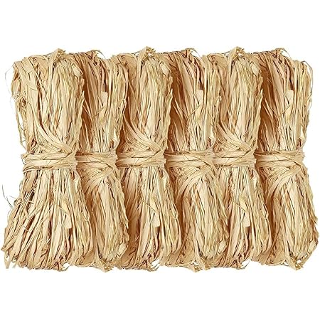Natural Raffia Ribbon Bundles - Ideal for Gift Wrapping, Decoration ...